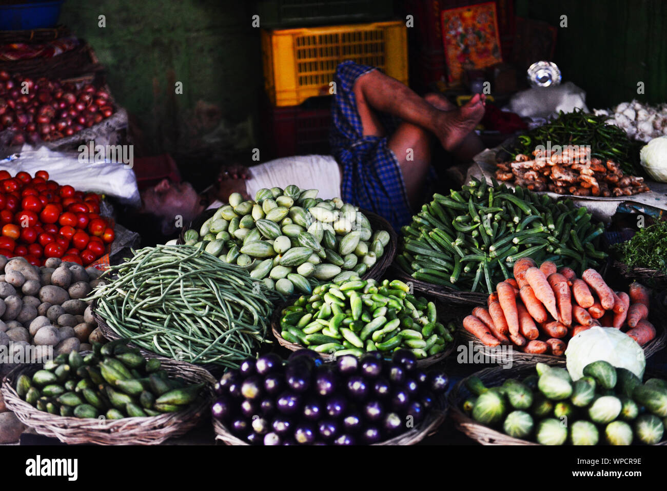 Vegetable vendor hi-res stock photography and images - Alamy