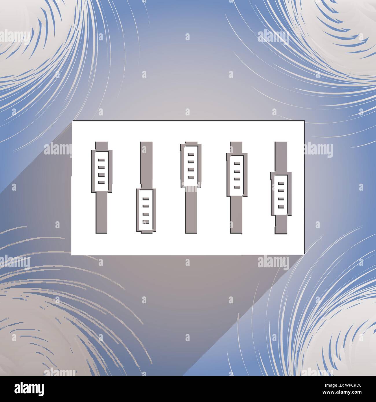 Dj console mix handles and buttons icon symbol. Trendy, modern design ...