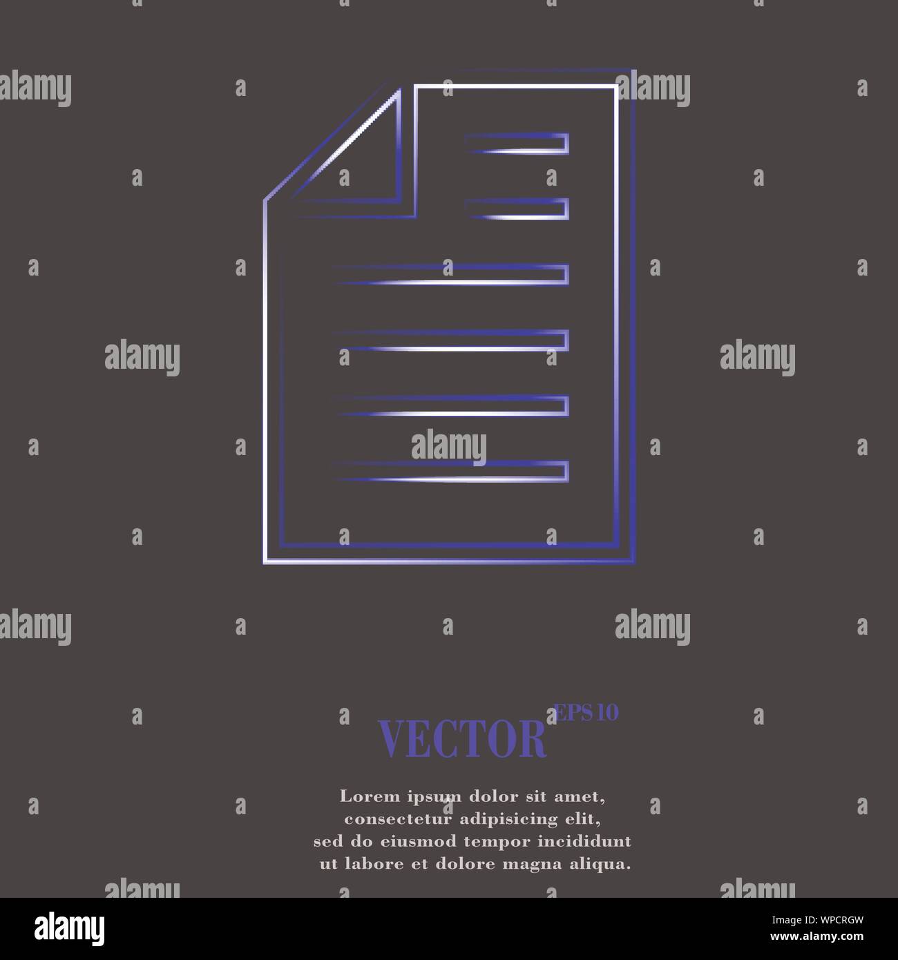 Text file icon symbol Flat modern web design with long shadow and space ...