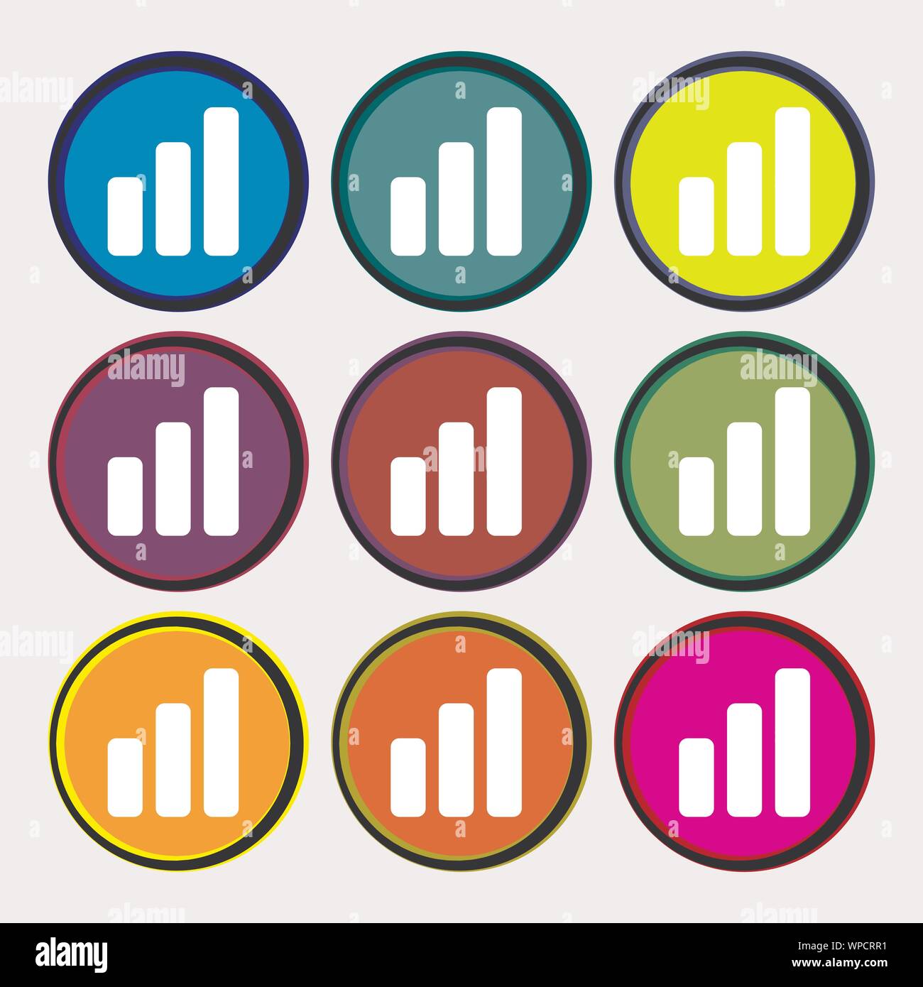 Growth and development concept. graph of Rate Stock Vector Image & Art ...