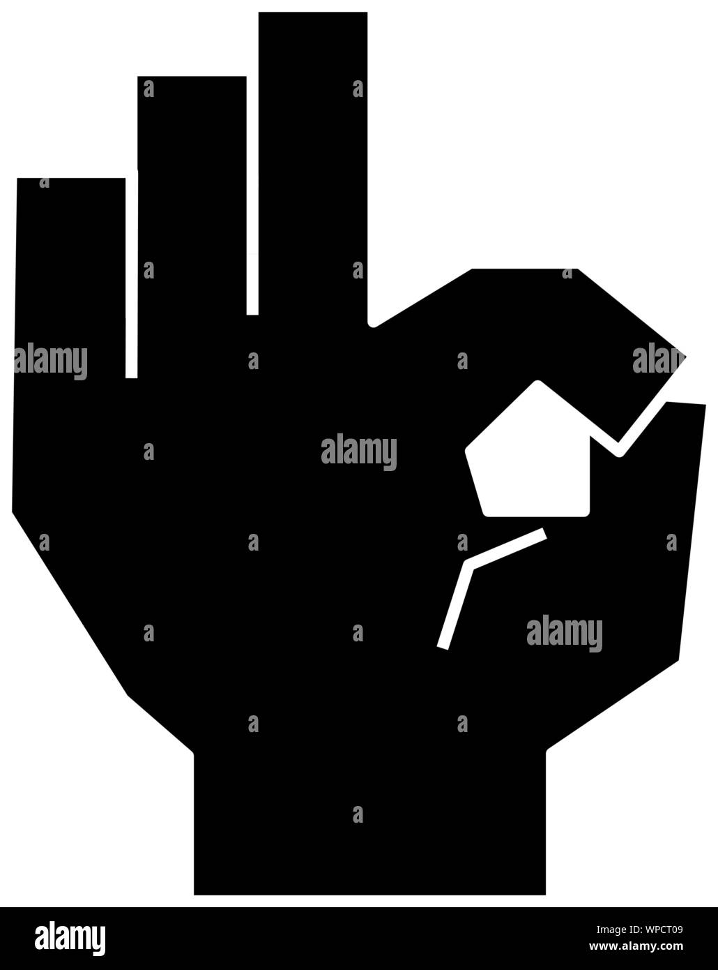 This is a illustration of a hand sign Stock Vector Image & Art - Alamy