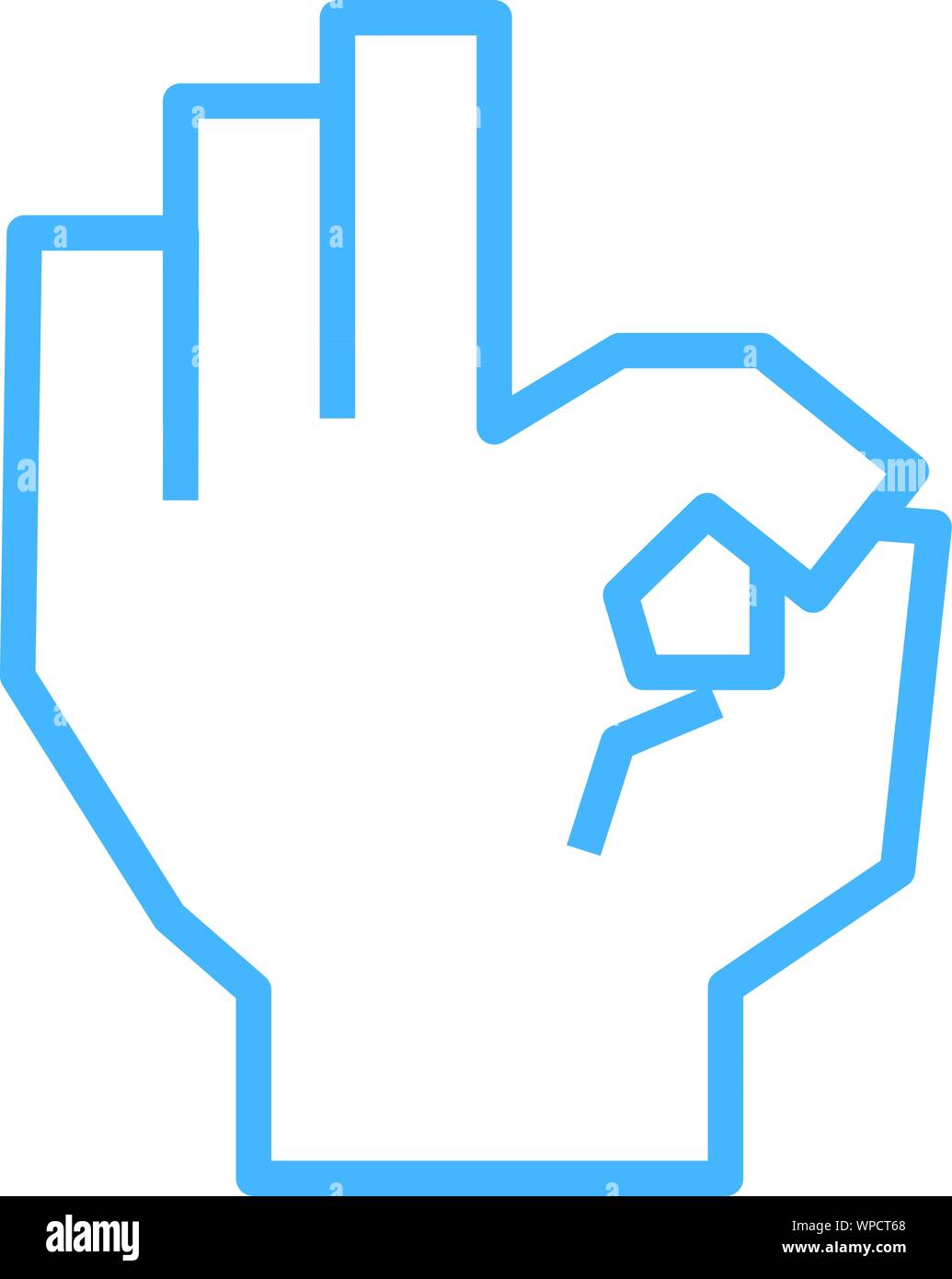 This is a illustration of a hand sign Stock Vector Image & Art - Alamy