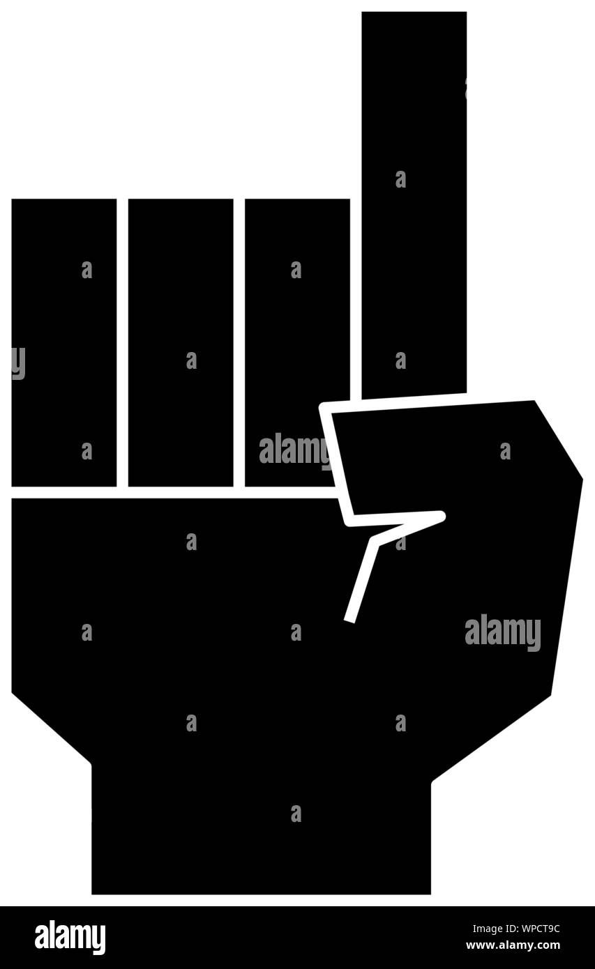 This is a illustration of a hand sign Stock Vector Image & Art - Alamy