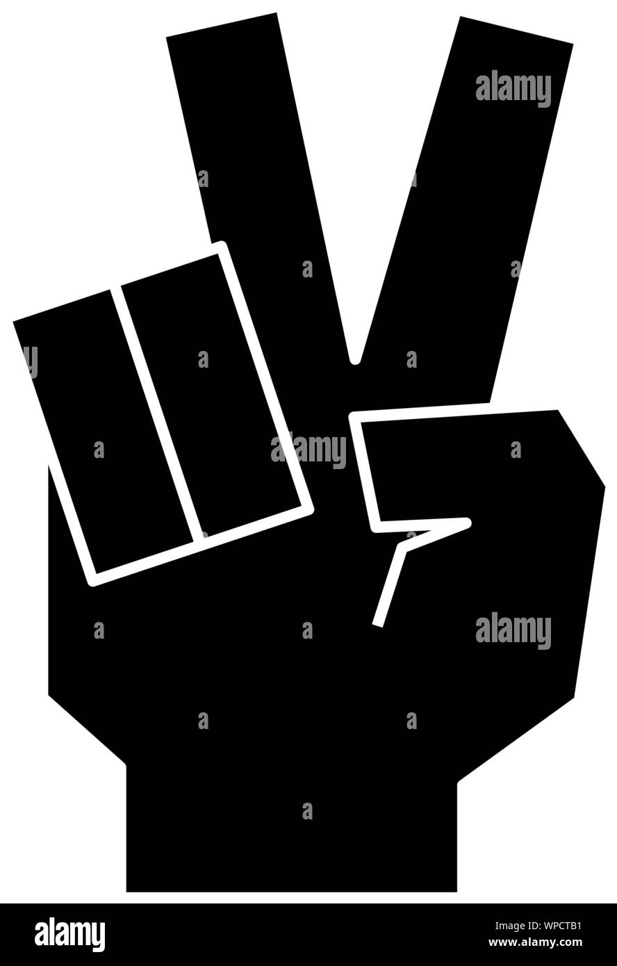 This is a illustration of a hand sign Stock Vector Image & Art - Alamy