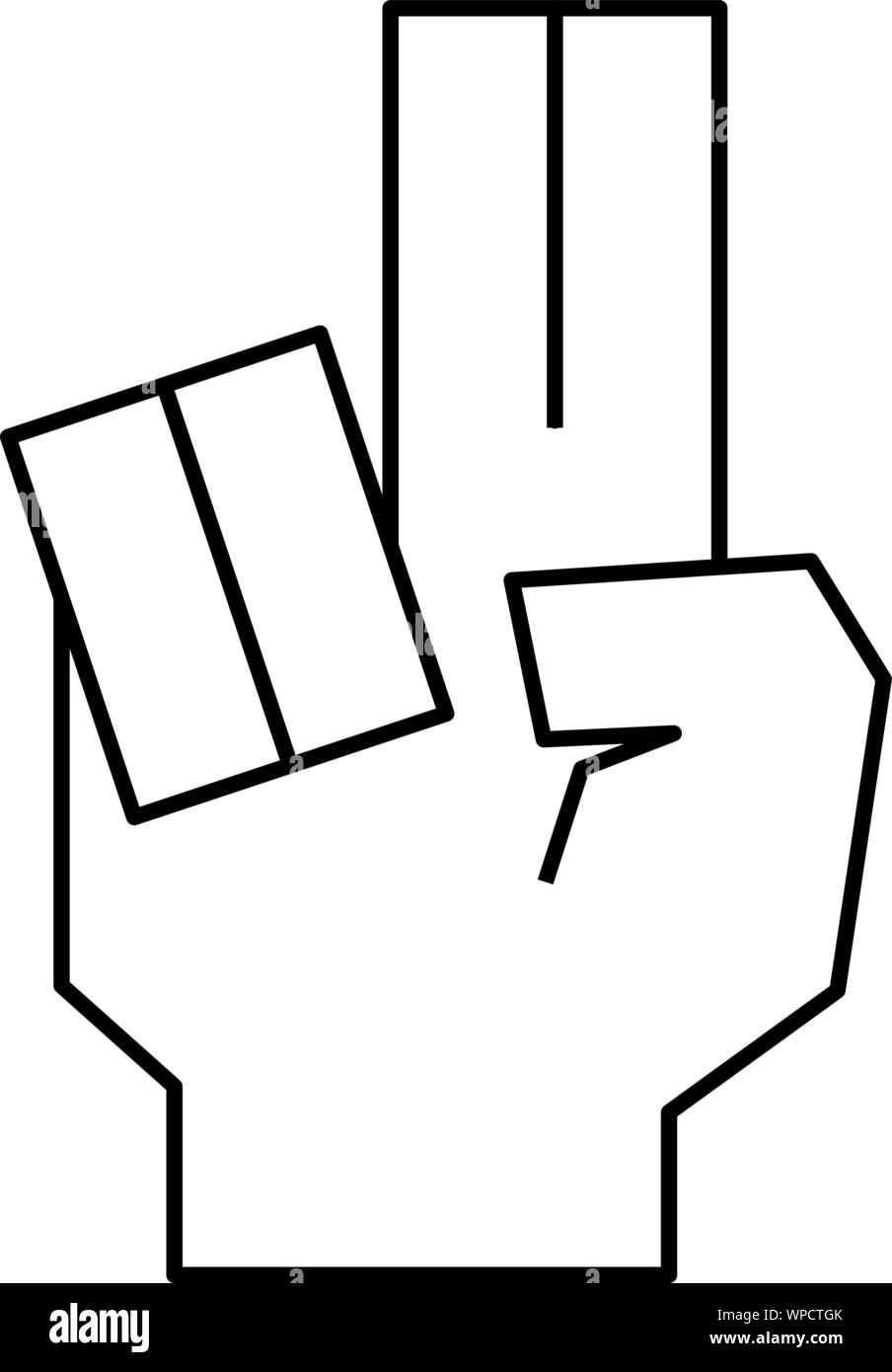 This is a illustration of a hand sign Stock Vector Image & Art - Alamy