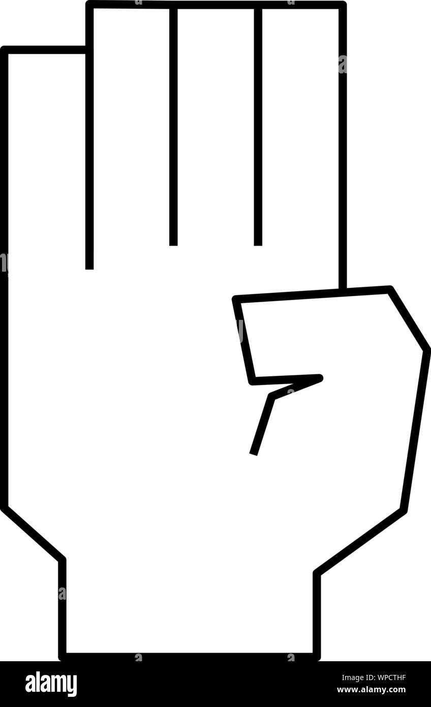 This is a illustration of a hand sign Stock Vector Image & Art - Alamy