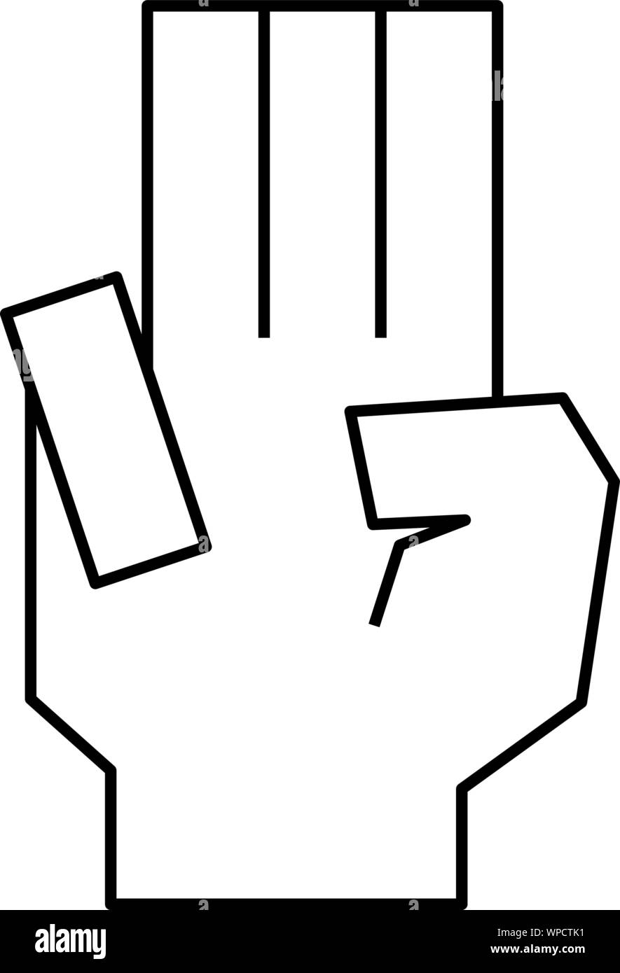 This is a illustration of a hand sign Stock Vector Image & Art - Alamy