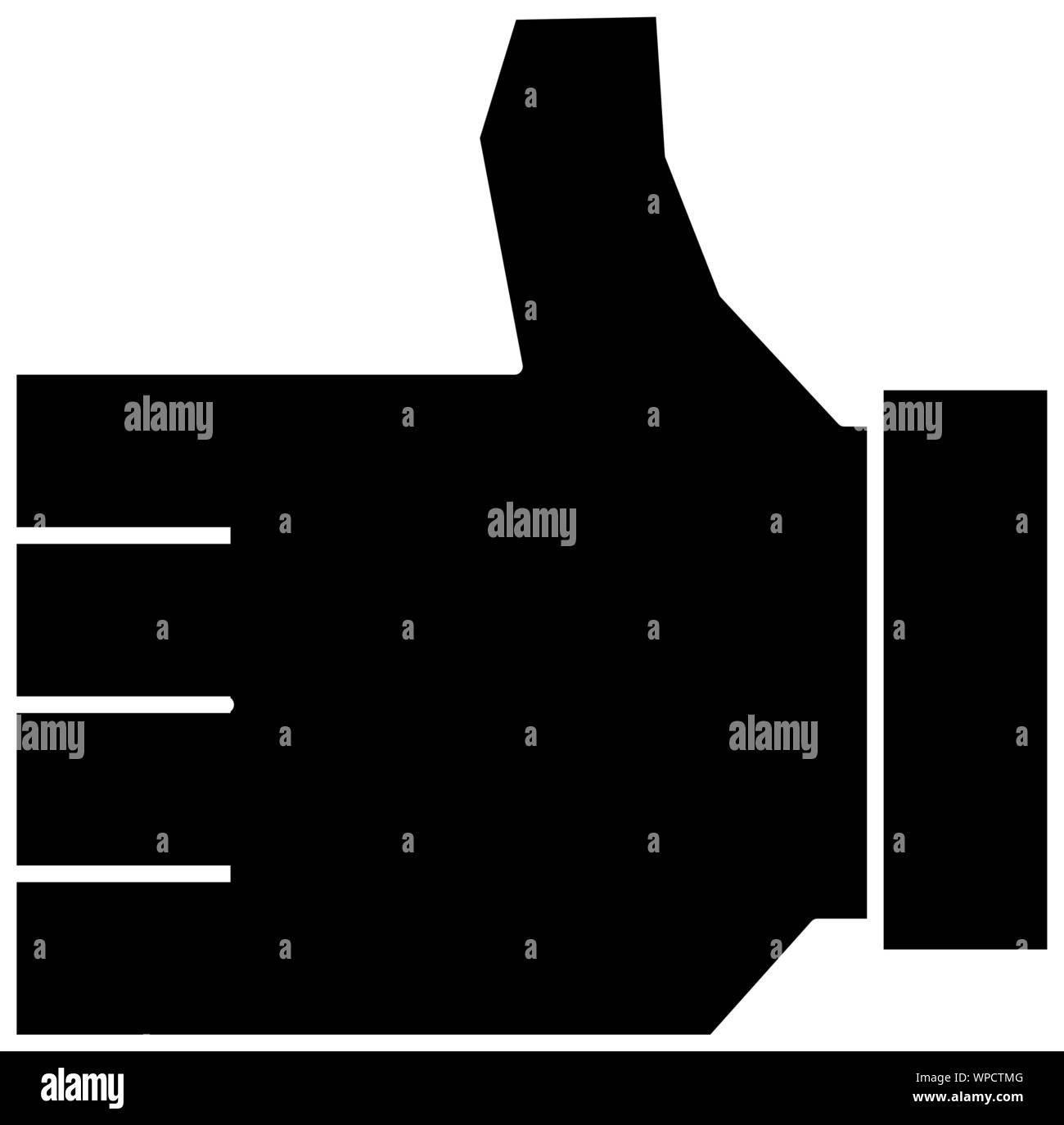 This is a illustration of a cute Squared hand sign Stock Vector Image ...