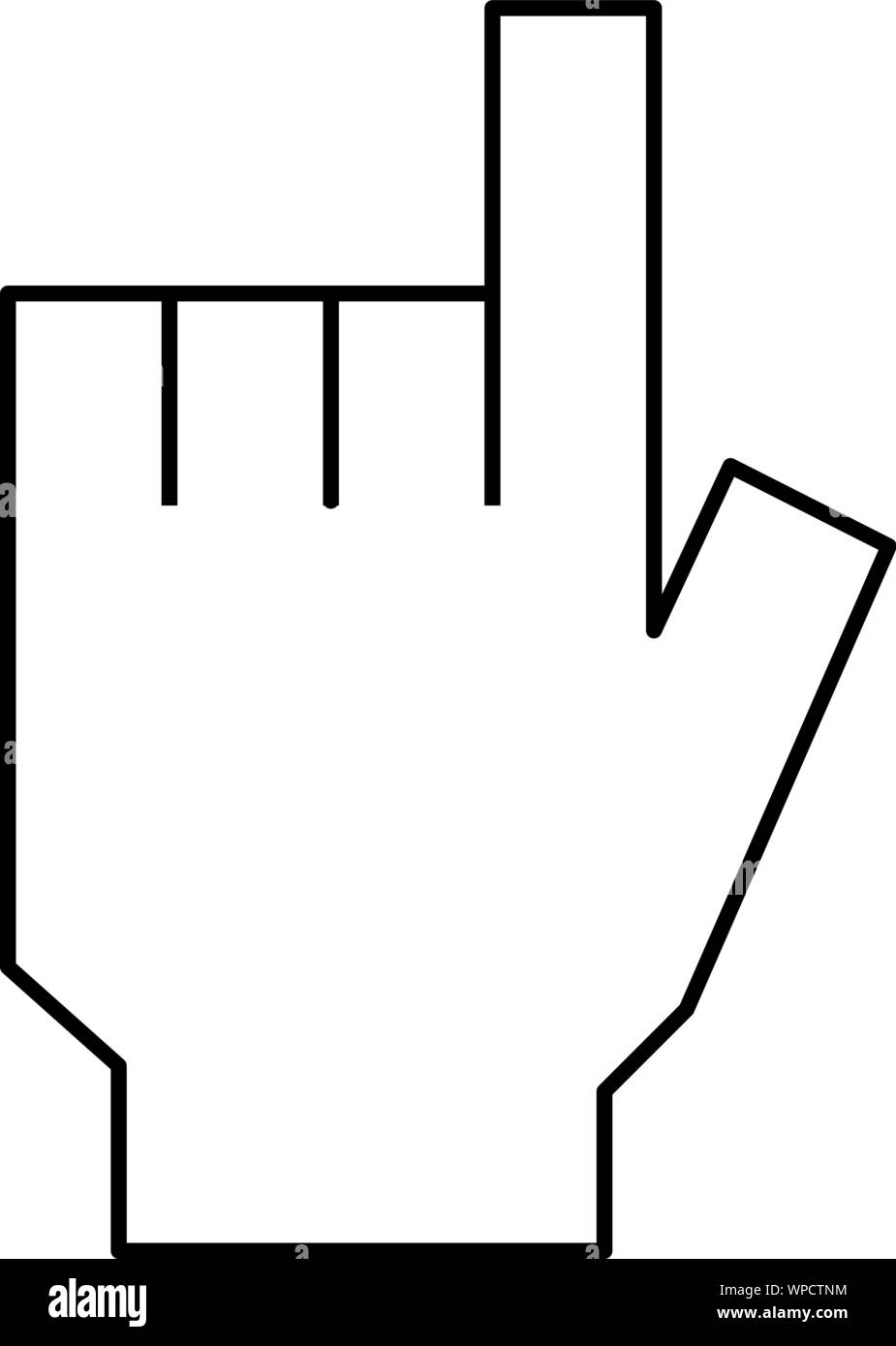 This is a illustration of a hand sign Stock Vector Image & Art - Alamy