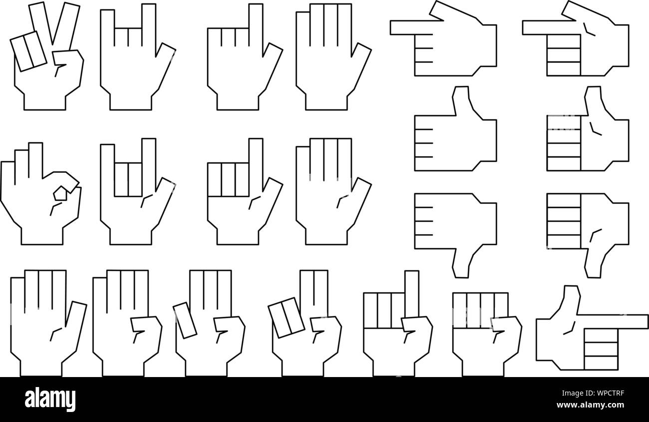 This is a illustration of a hand sign Stock Vector Image & Art - Alamy