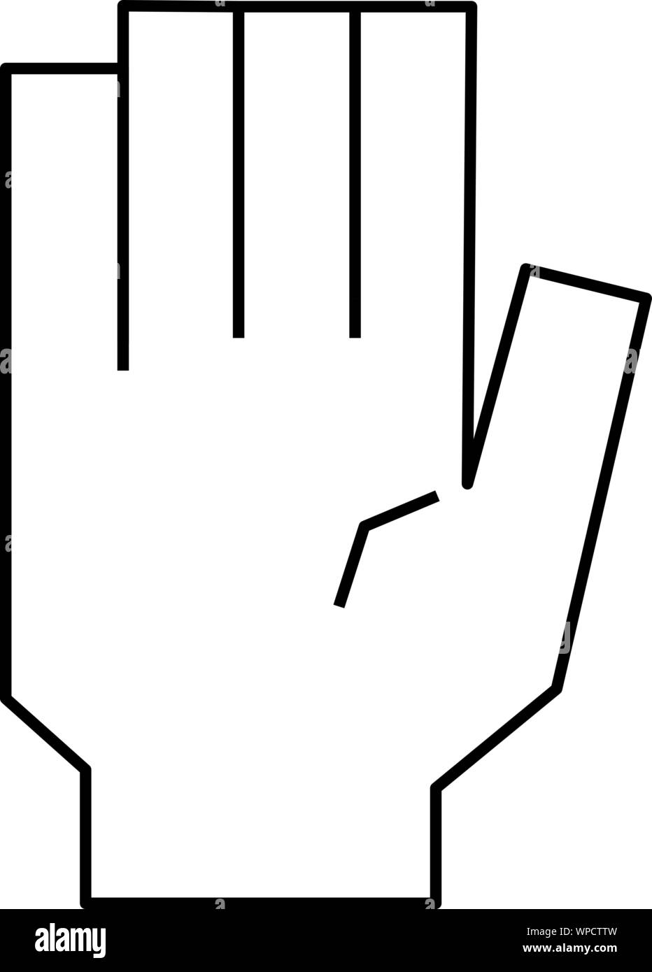 This is a illustration of a hand sign Stock Vector Image & Art - Alamy