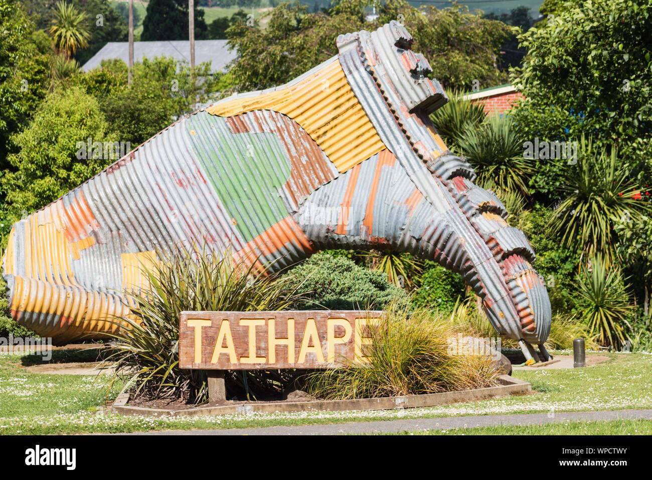 Taihape, New Zealand - December 17th 2017: Close up image of the iconic ...