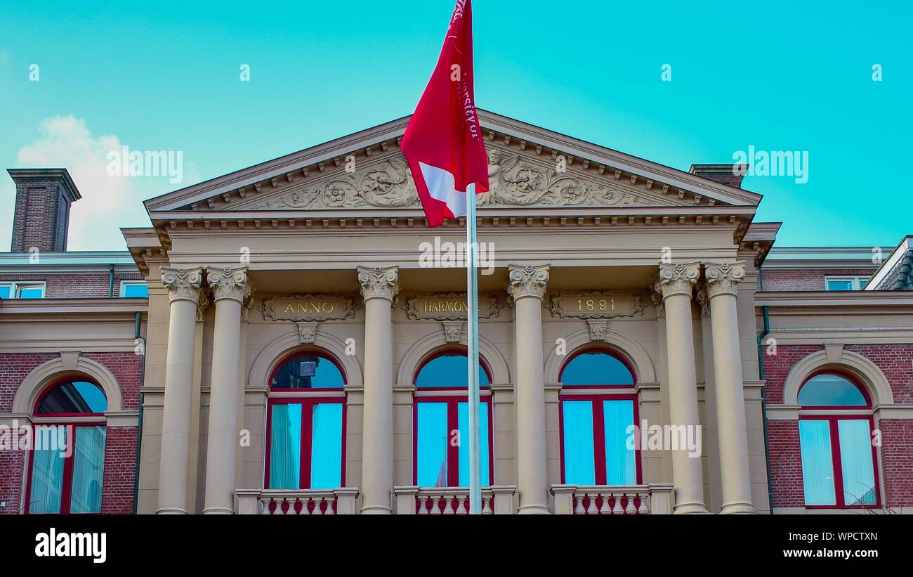 Wide shot of the Harmony Building in Groningen, Netherlands Stock Photo ...