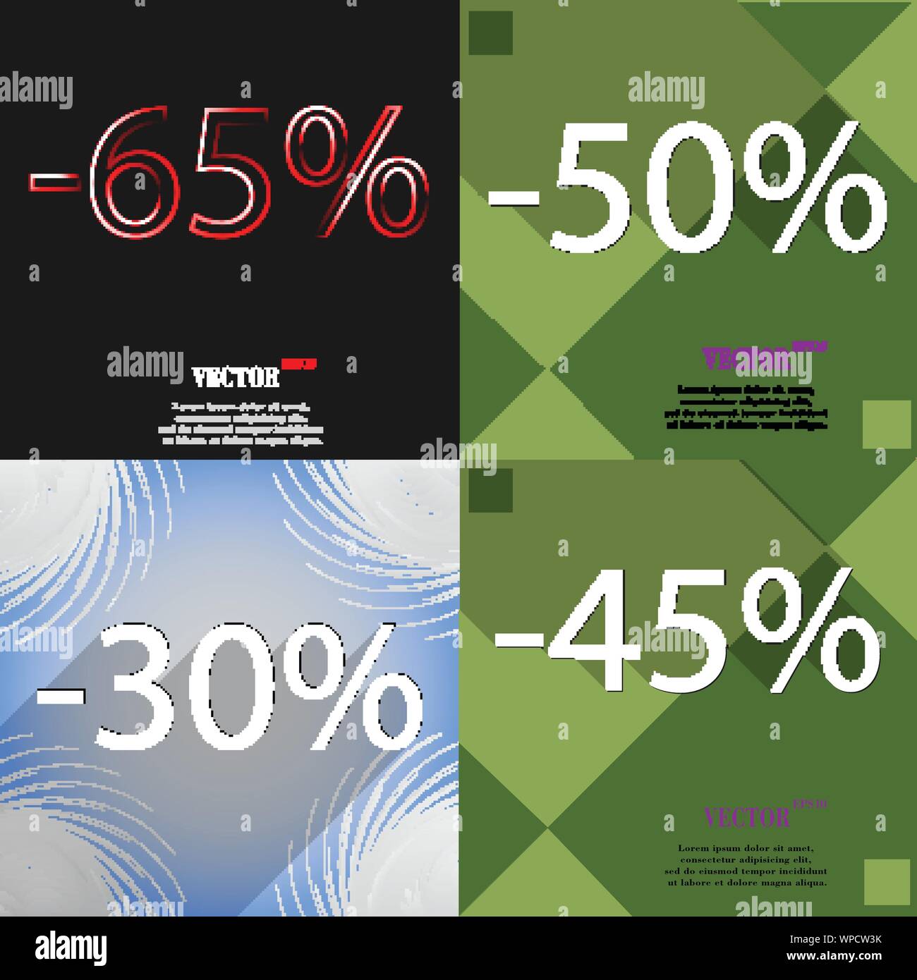 Set of Holiday discounts, store a percentage of sales. On abstract ...