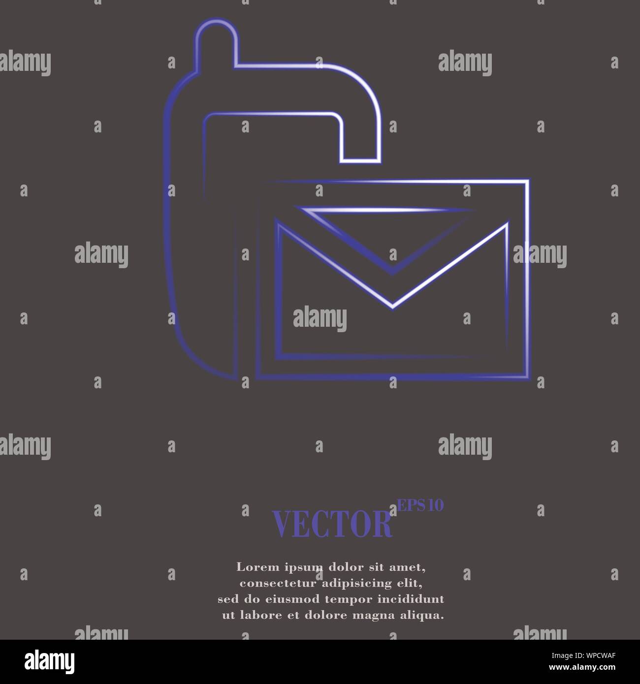 Sms. Flat modern web button and space for your text Stock Vector Image ...