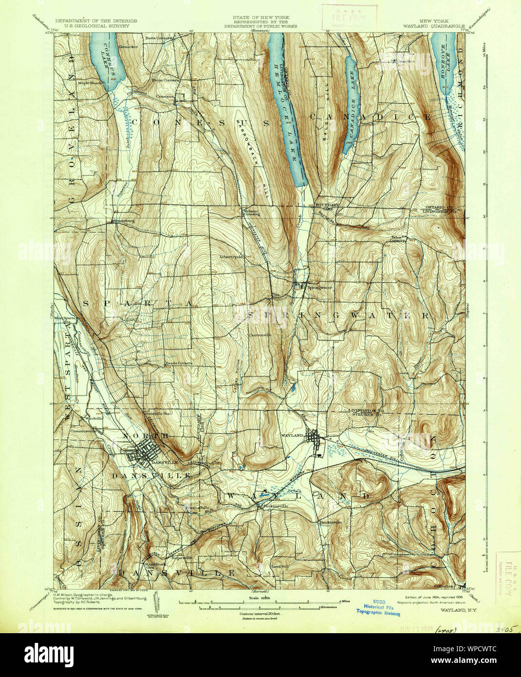 Wayland new york map hi-res stock photography and images - Alamy