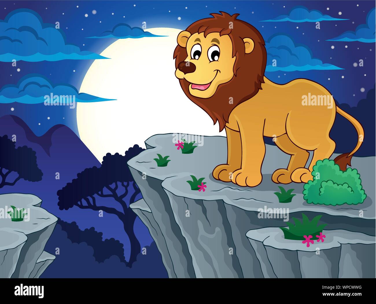 Lion theme image 2 Stock Vector Image & Art - Alamy