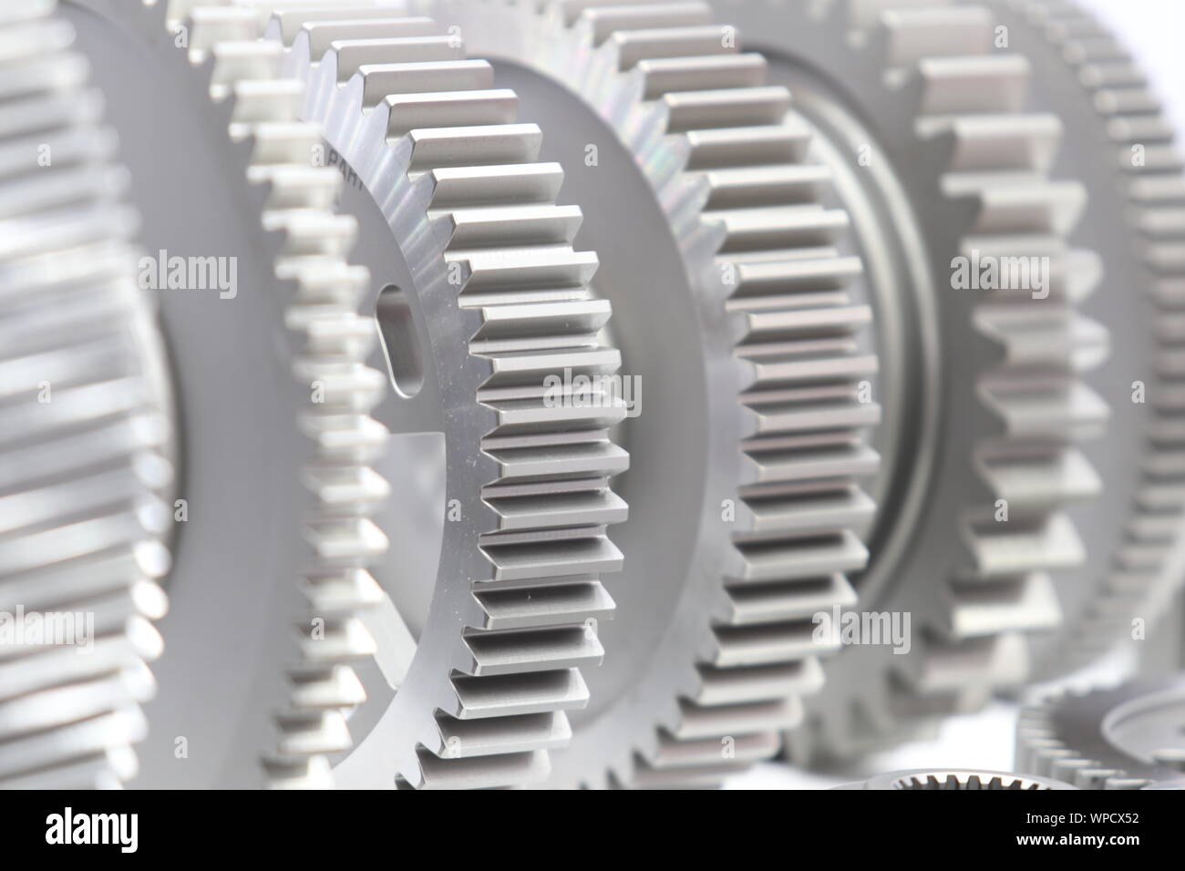 Industrial gear spare parts for heavy machine ; close up Stock Photo ...