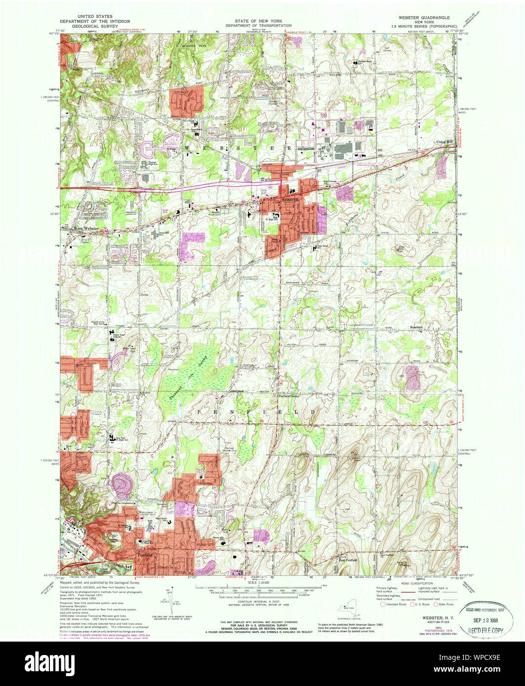 New York NY Webster 136996 1971 24000 Restoration Stock Photo - Alamy