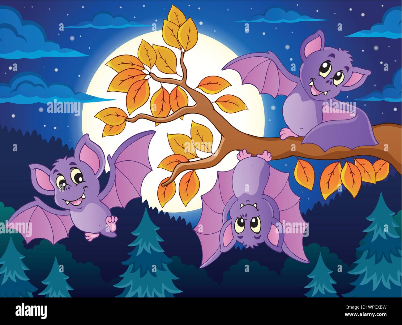 Bats theme image 5 Stock Vector Image & Art - Alamy