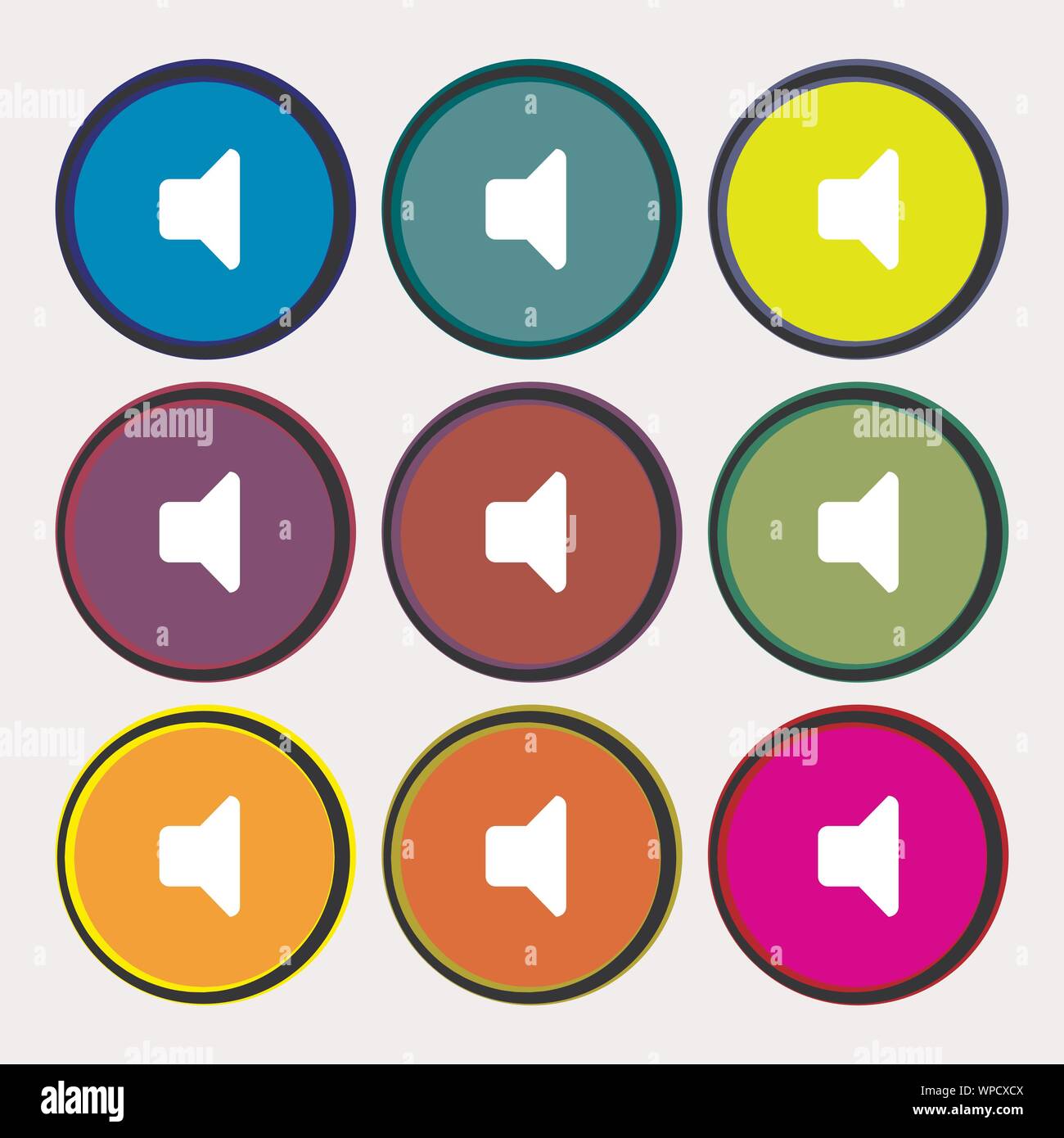 Speaker volume, Sound Stock Vector Image & Art - Alamy