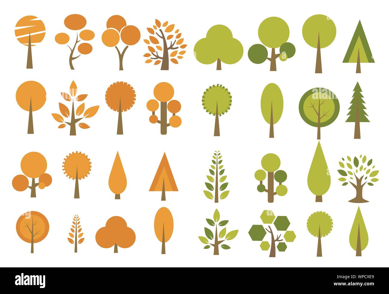 Trees Icon vector illustration Stock Vector Image & Art - Alamy