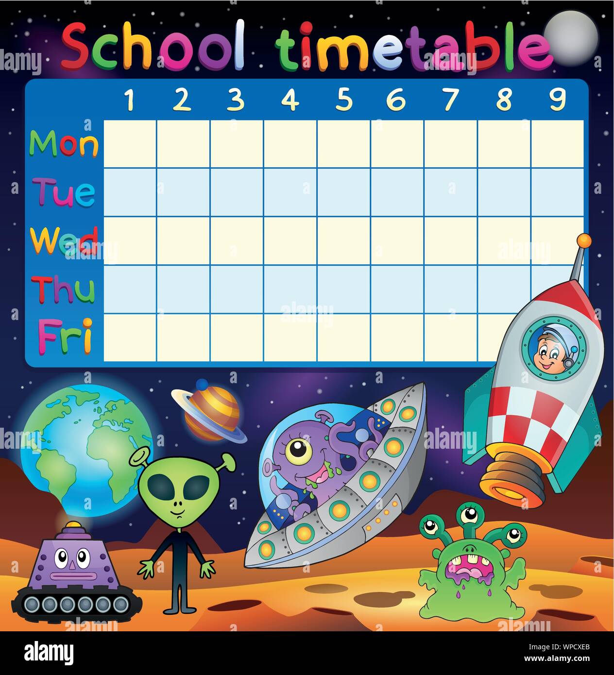 Star school chart Stock Vector Images - Alamy