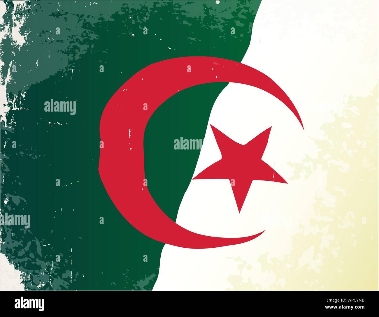 Flag algeria algerian banner hi-res stock photography and images - Alamy