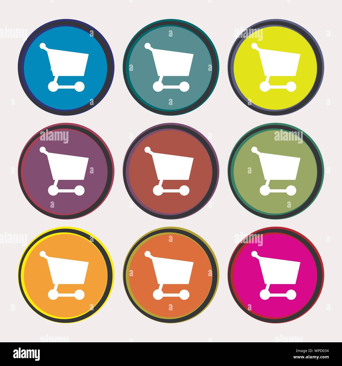 Checkout basket Stock Vector Images - Alamy