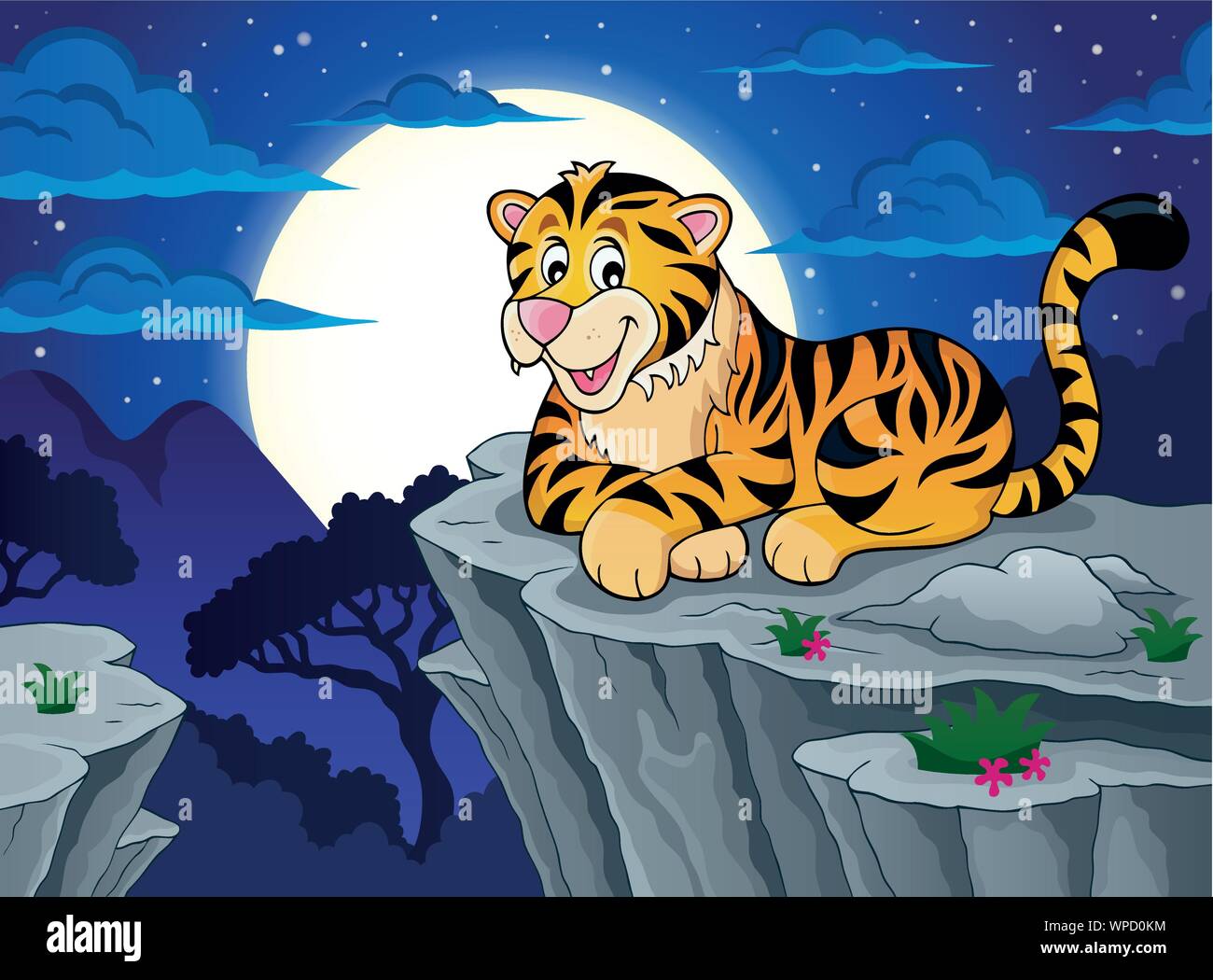 Tiger theme image 3 Stock Vector Image & Art - Alamy