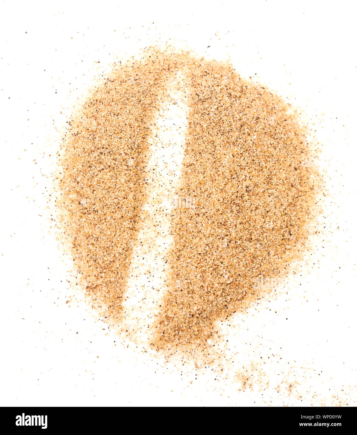 Sand isolated on white background Stock Photo - Alamy