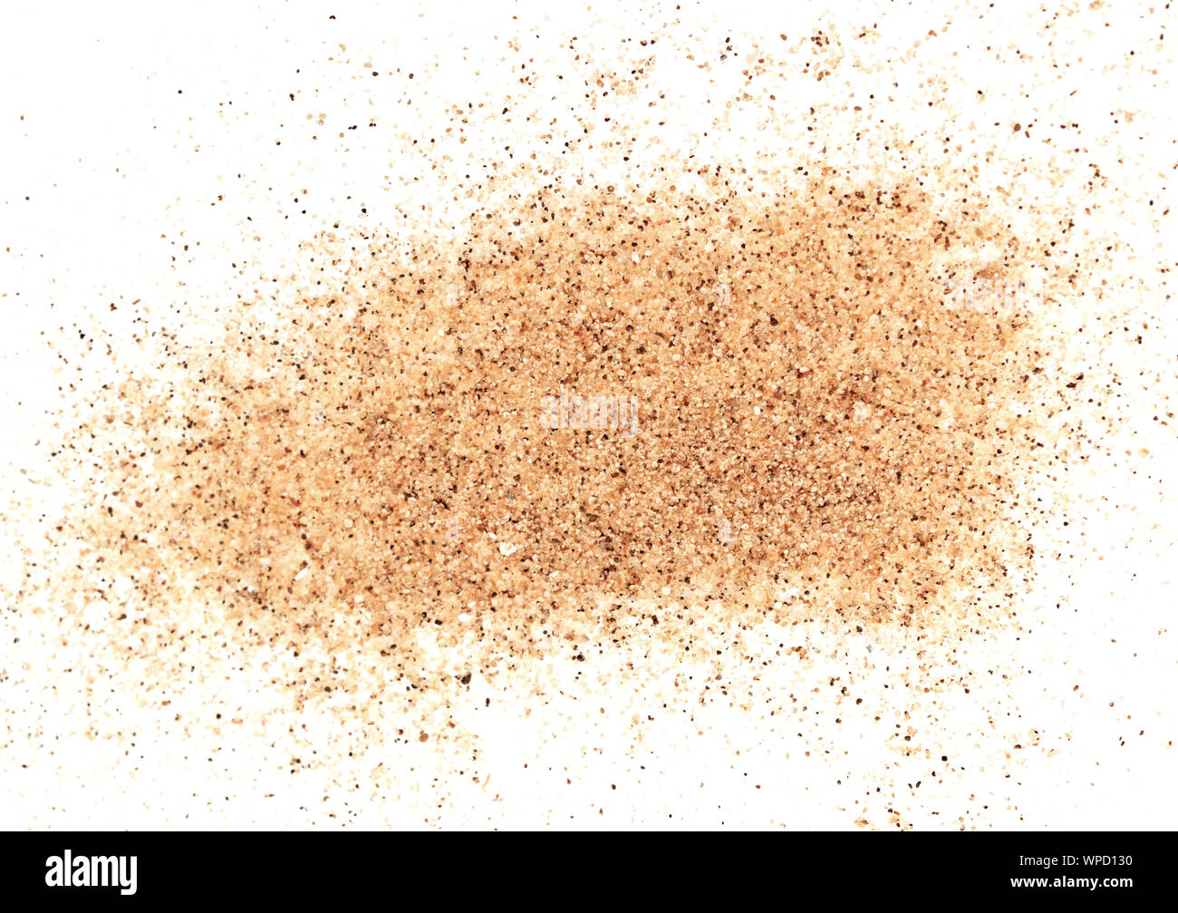 Sand isolated on white background Stock Photo - Alamy