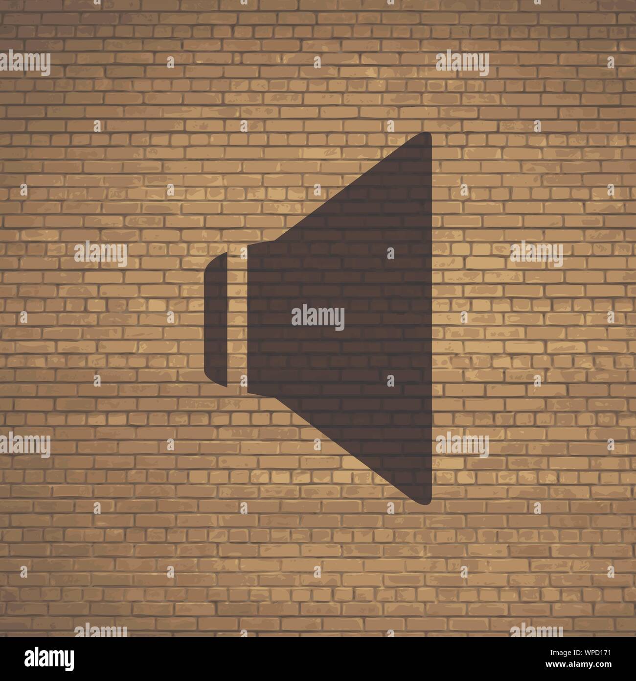 Speaker volume icon symbol Flat modern web design with long shadow and ...