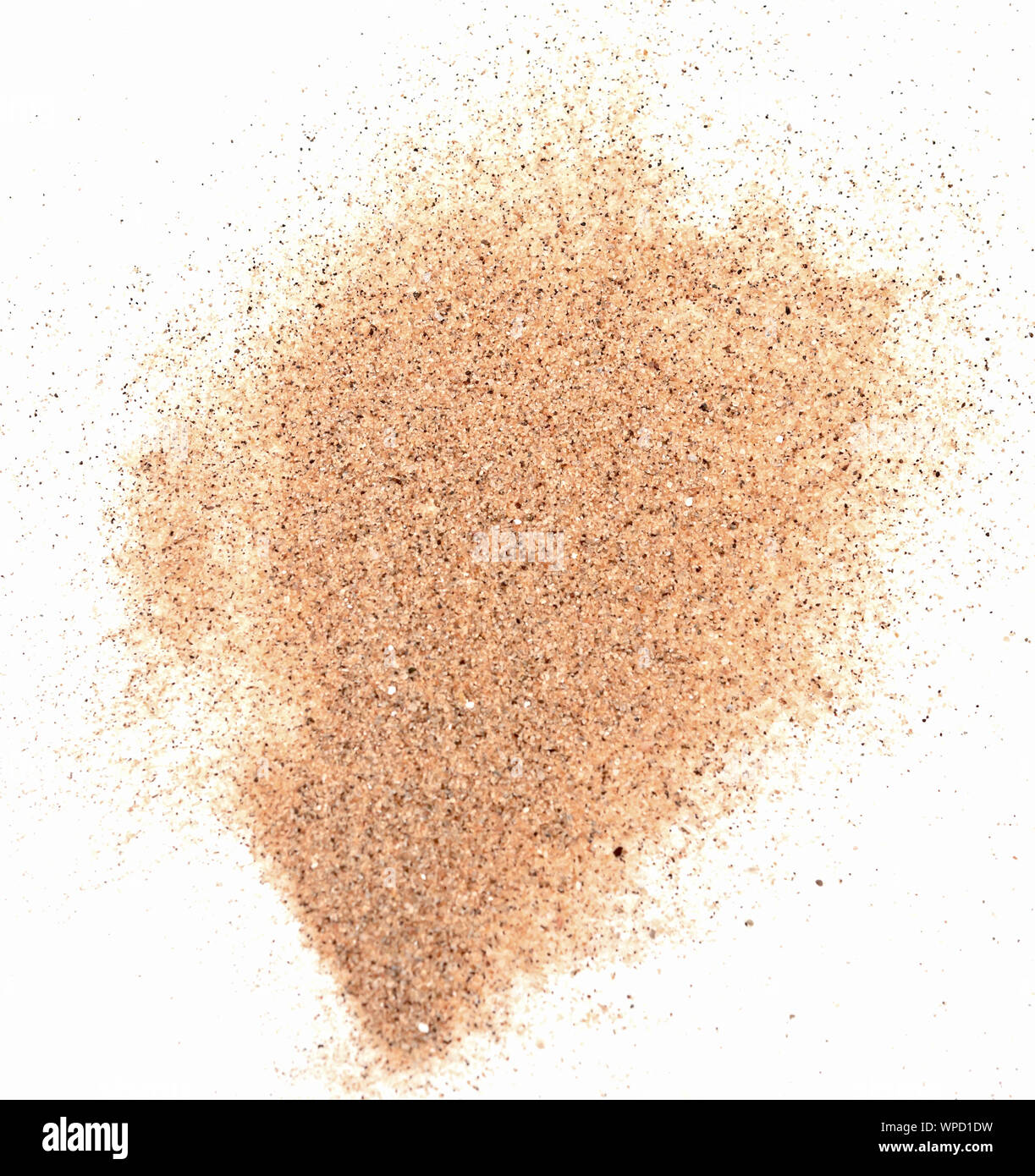 Sand isolated on white background Stock Photo - Alamy