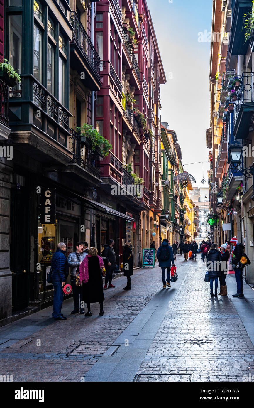 Bilbao spain casco viejo hi-res stock photography and images - Alamy