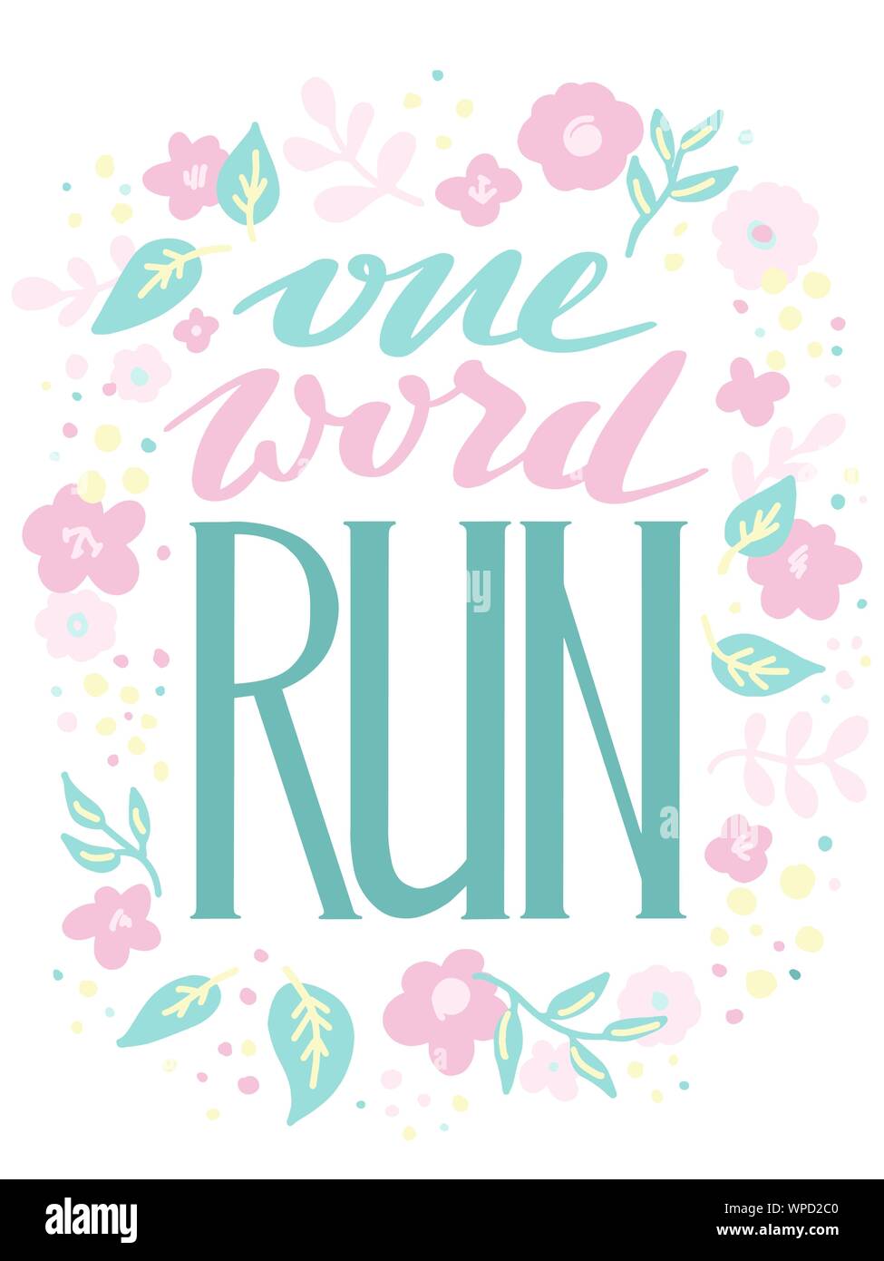 Run lettering. Running typography. Sport motivation quote. Motivational ...
