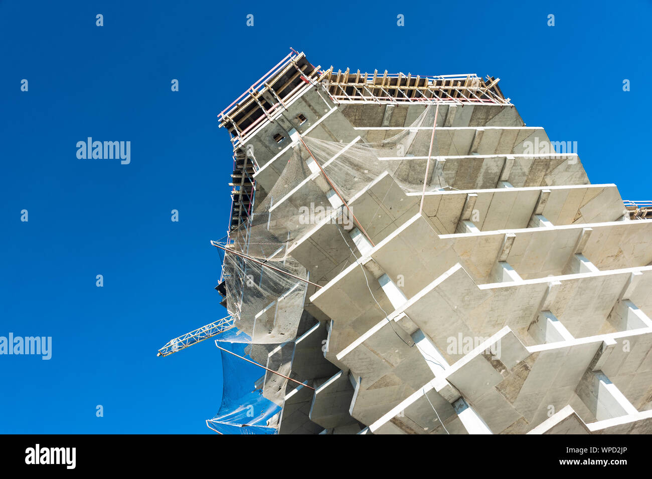 high rise apartment building - abstract concrete architecture ...