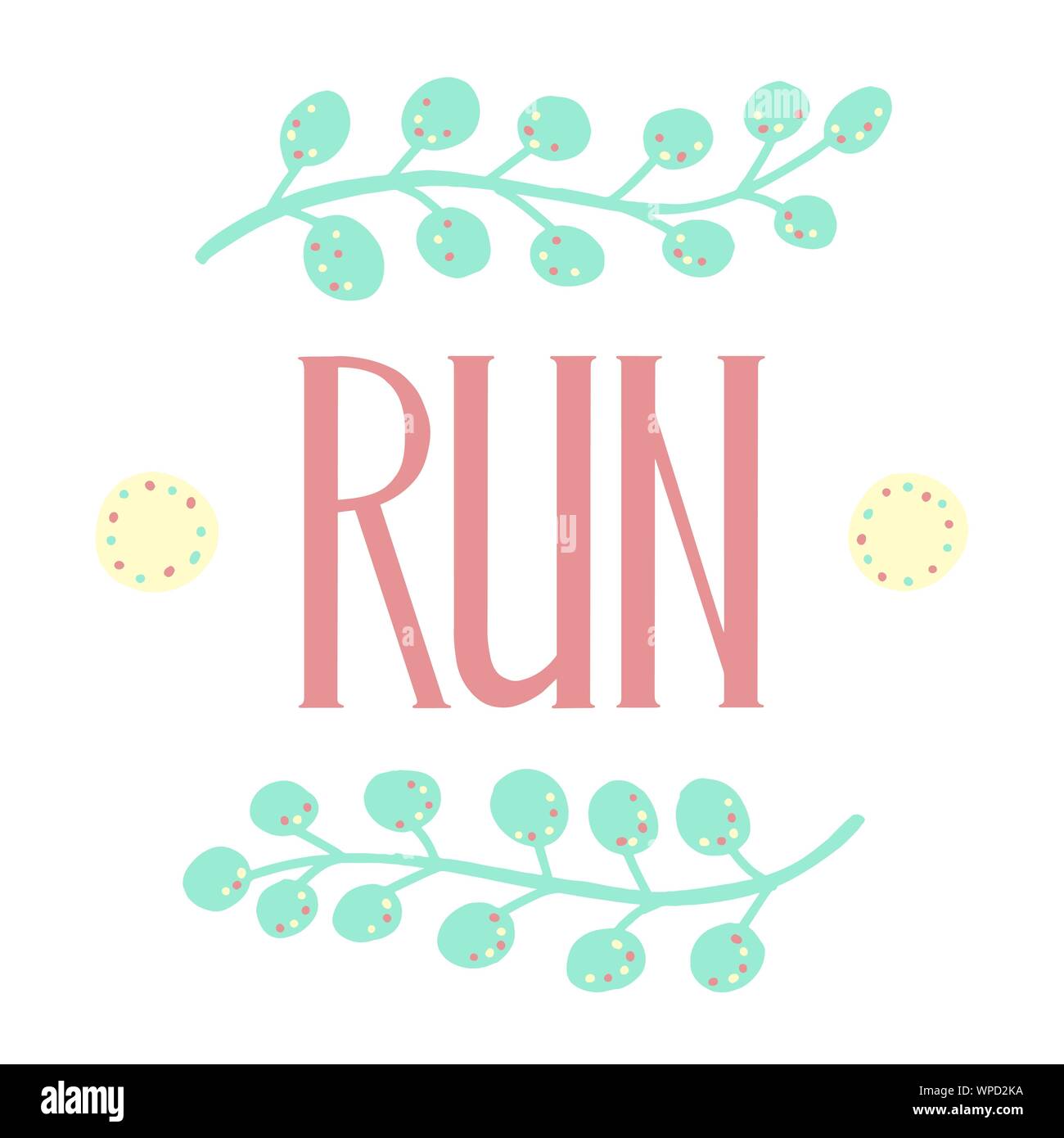 Run lettering. Running typography. Sport motivation quote. Motivational ...