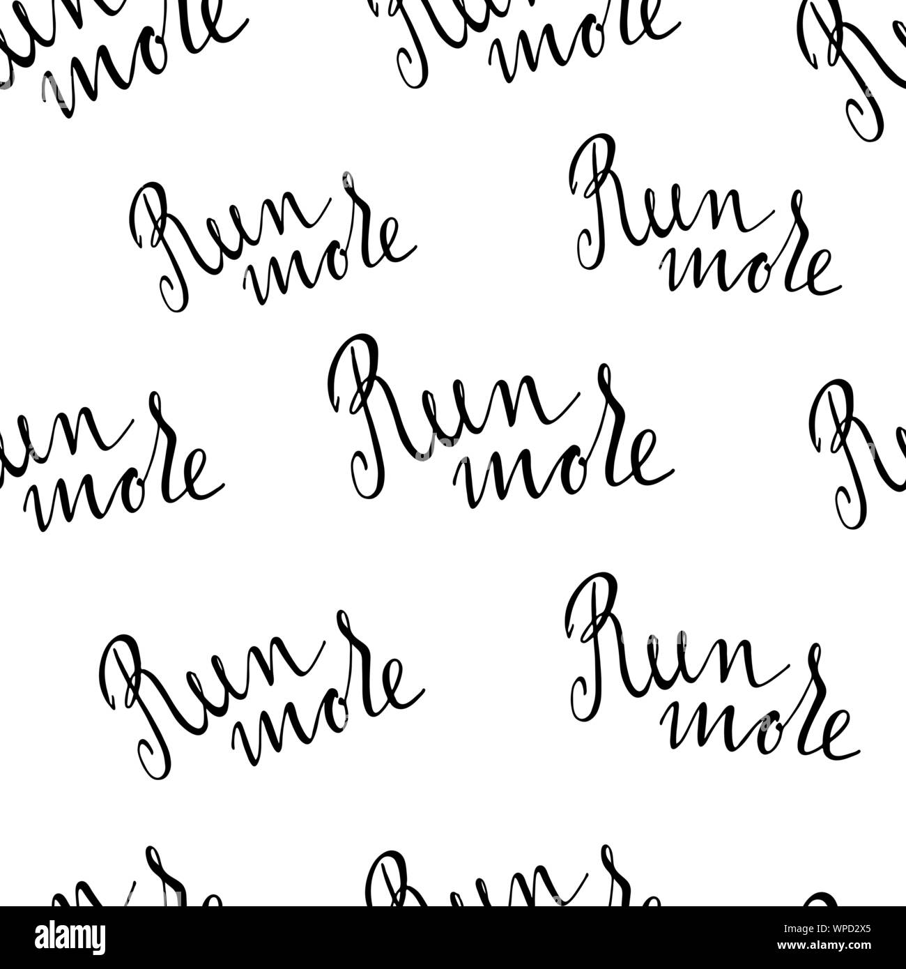 Run motivation background. Seamless sport pattern. Vector illustration ...