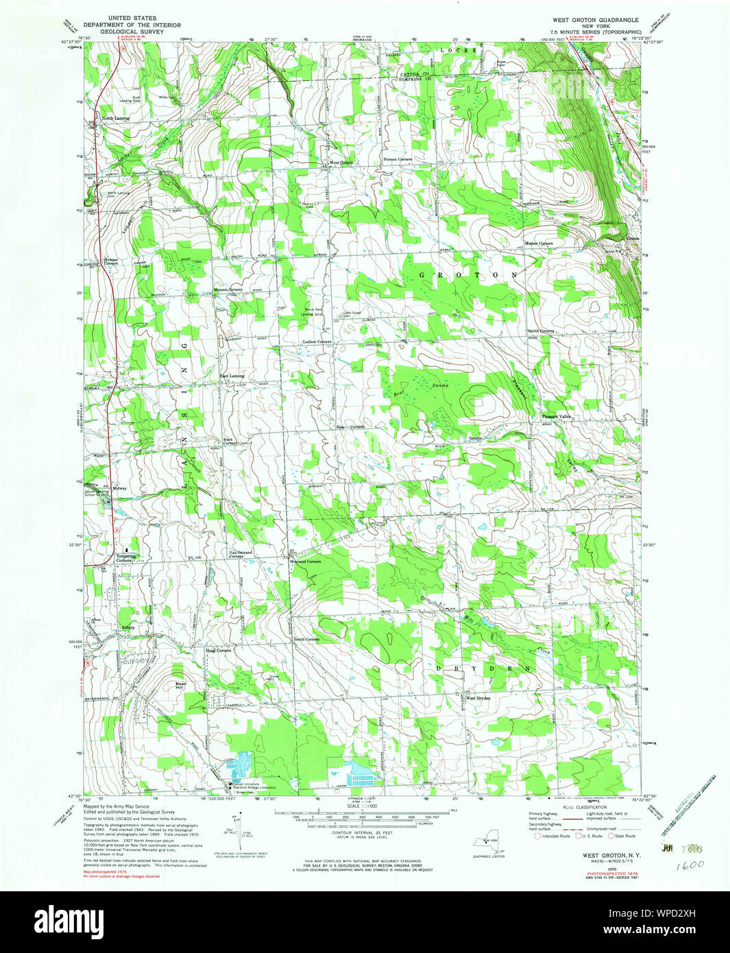 New York NY West Groton 140163 1970 24000 Restoration Stock Photo - Alamy