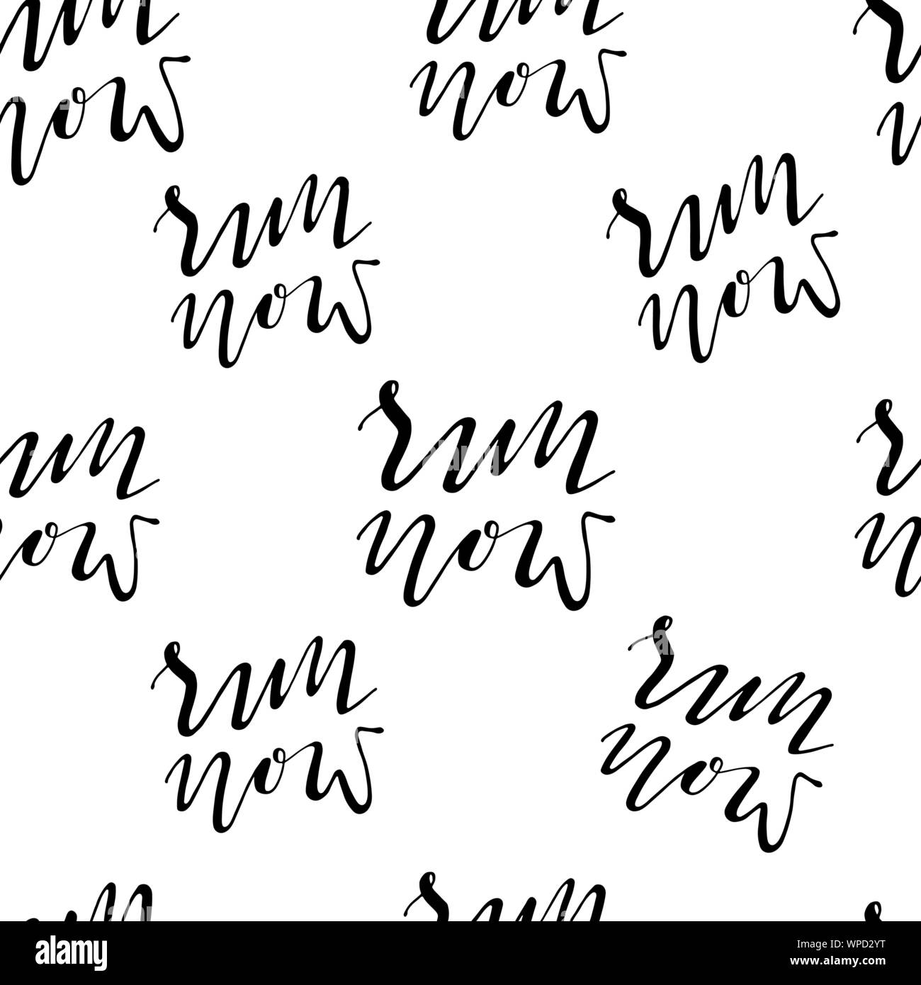 Run motivation background. Seamless sport pattern. Vector illustration ...
