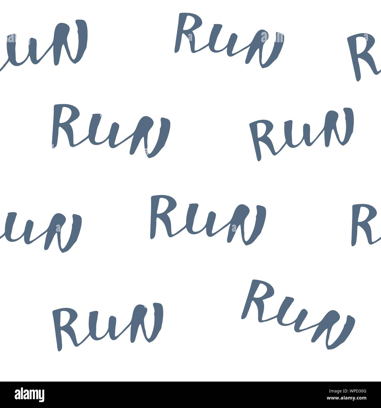 Run motivation background. Seamless sport pattern. Vector illustration ...