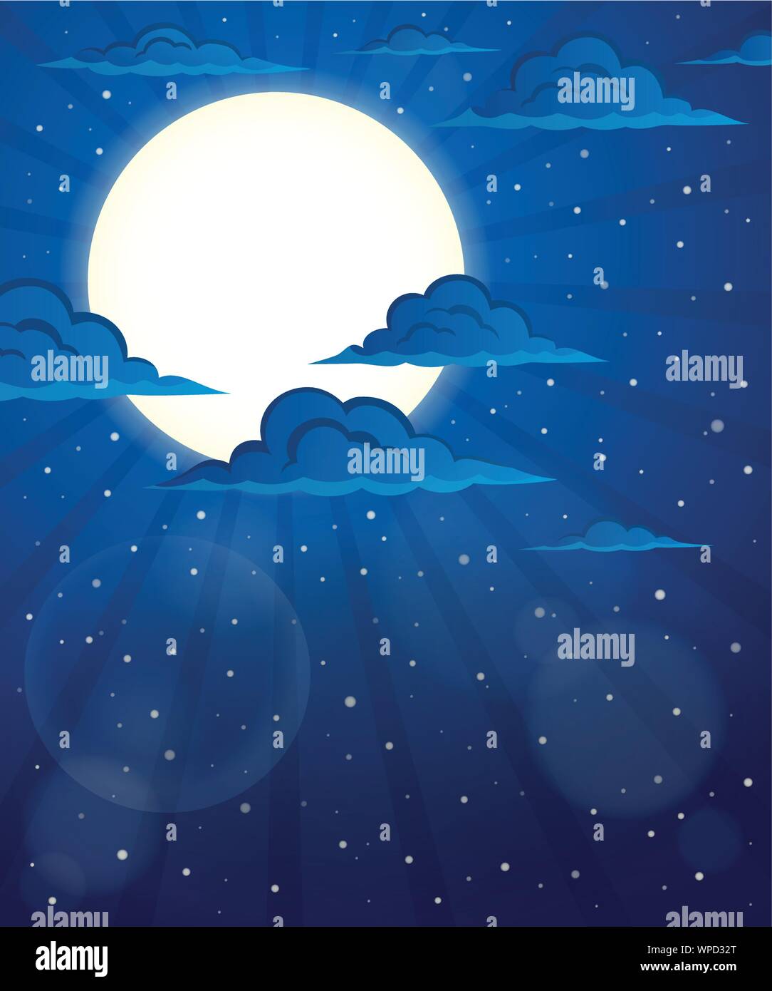 Night sky theme image 5 Stock Vector Image & Art - Alamy