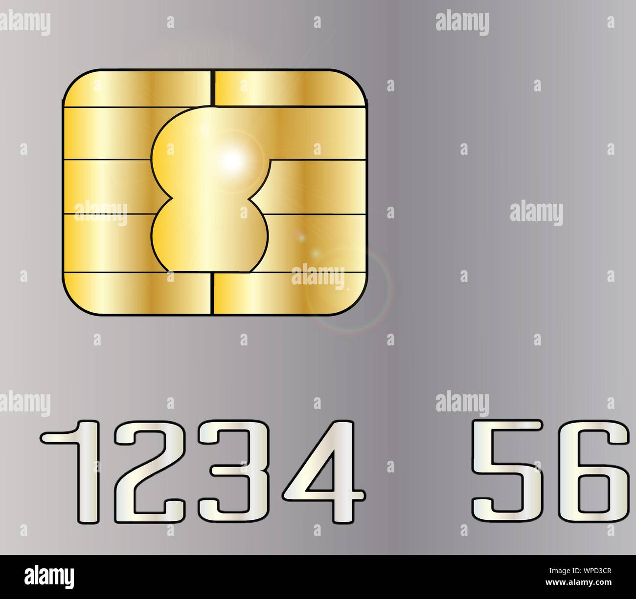 Credit Card Chip Stock Vector Image & Art - Alamy