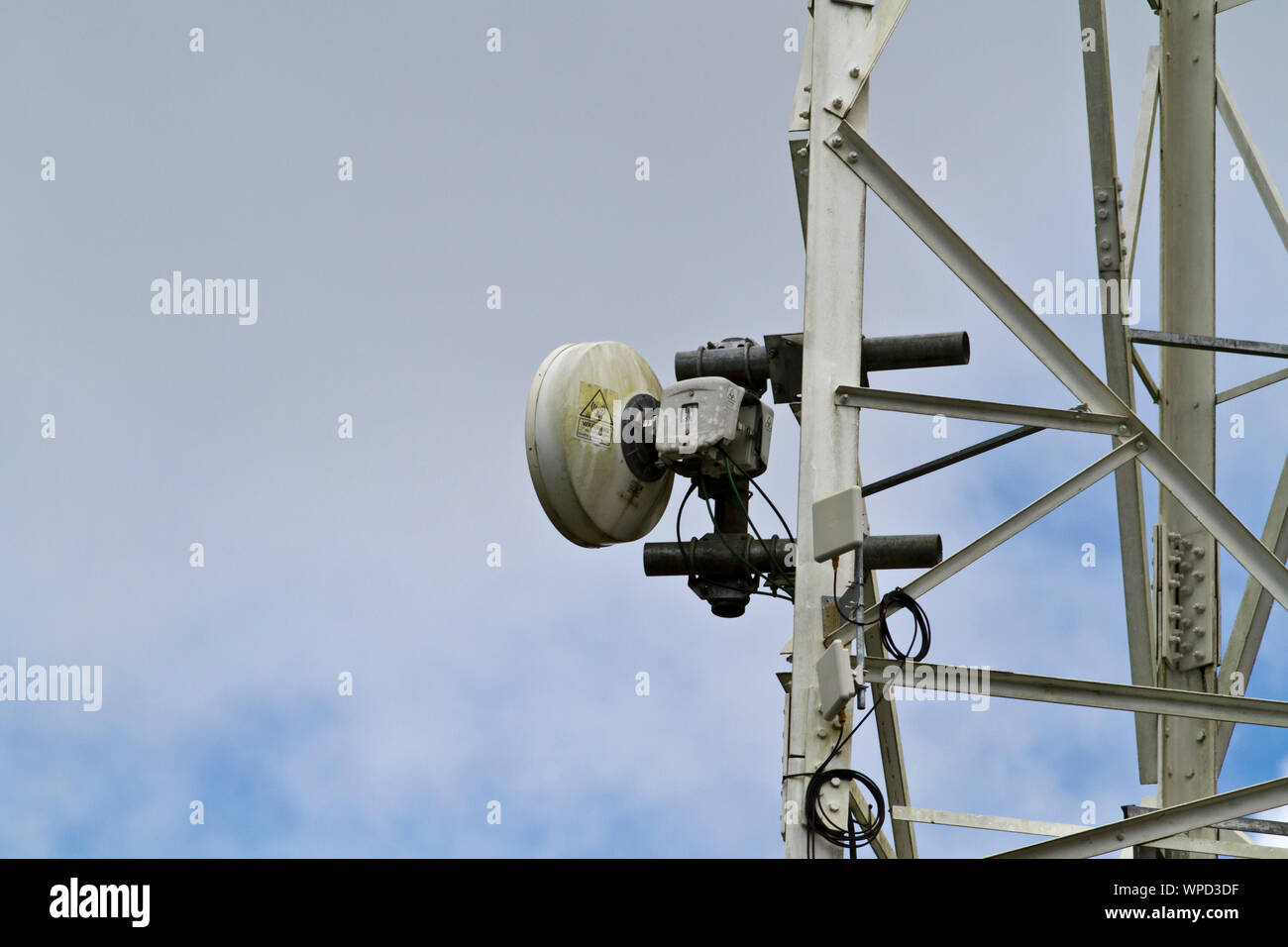 Close up view of the receiver on the radio tower Stock Photo - Alamy