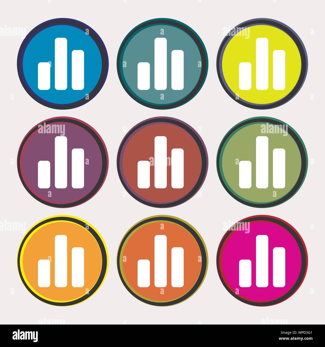 Growth and development concept. graph of Rate Stock Vector Image & Art ...