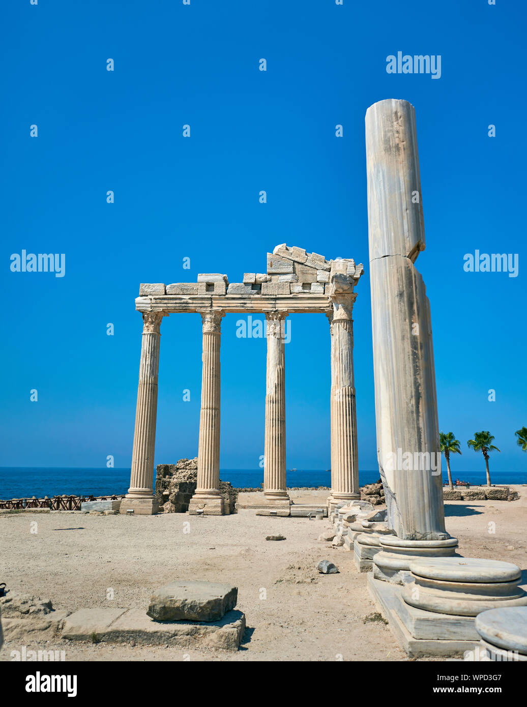 columns of the ancient temple on the seashore Stock Photo - Alamy