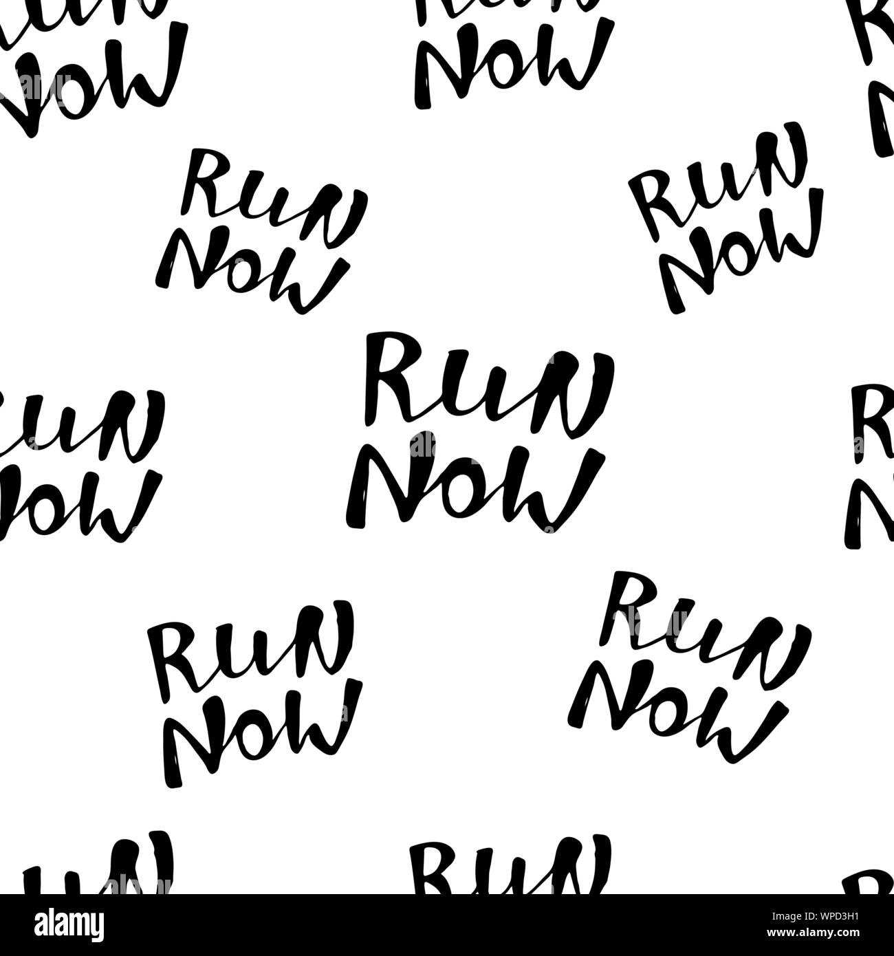 Run motivation background. Seamless sport pattern. Vector illustration ...