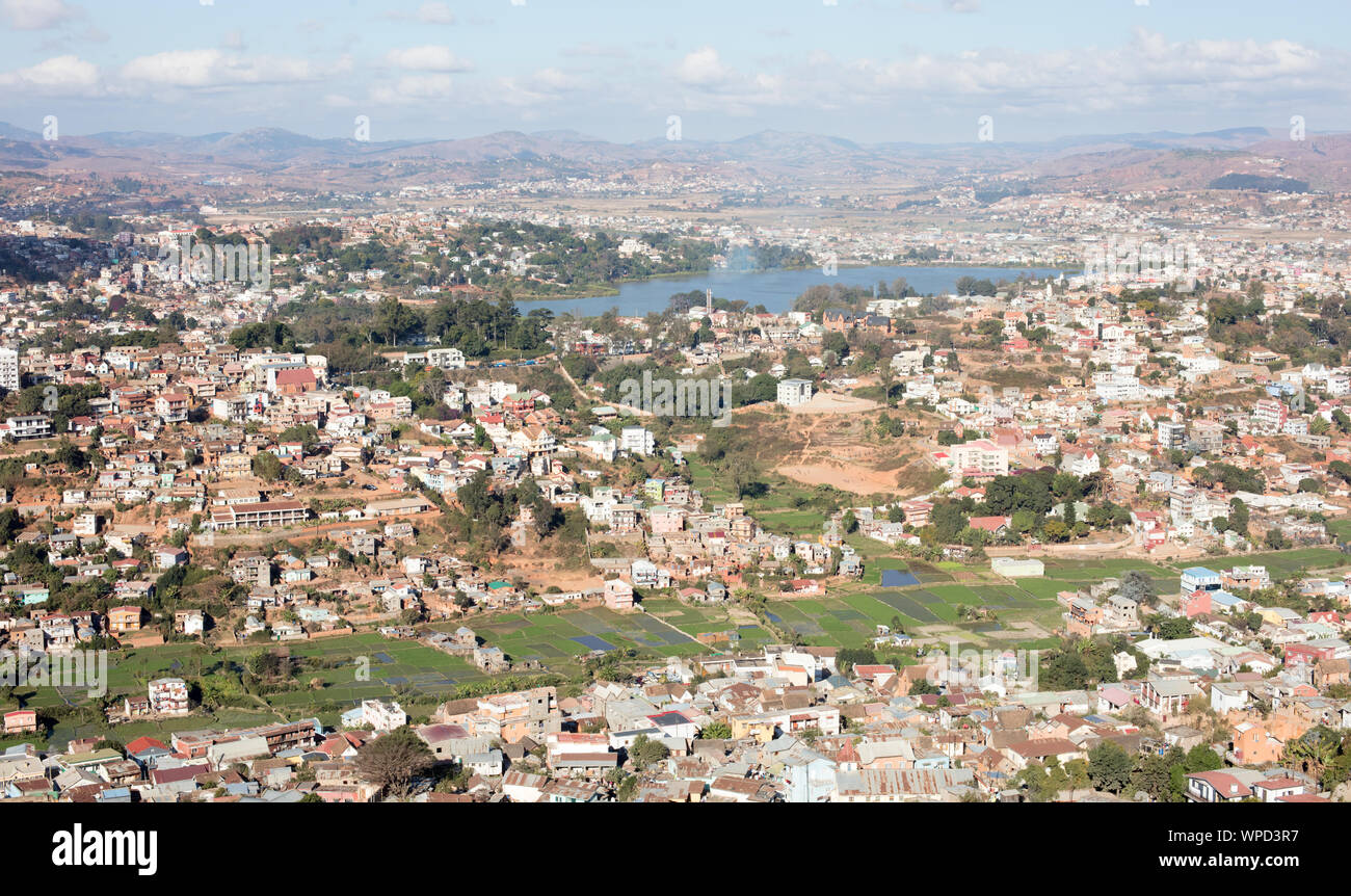 Aerial view of Antananarivo, capital city of Madagascar Stock Photo - Alamy