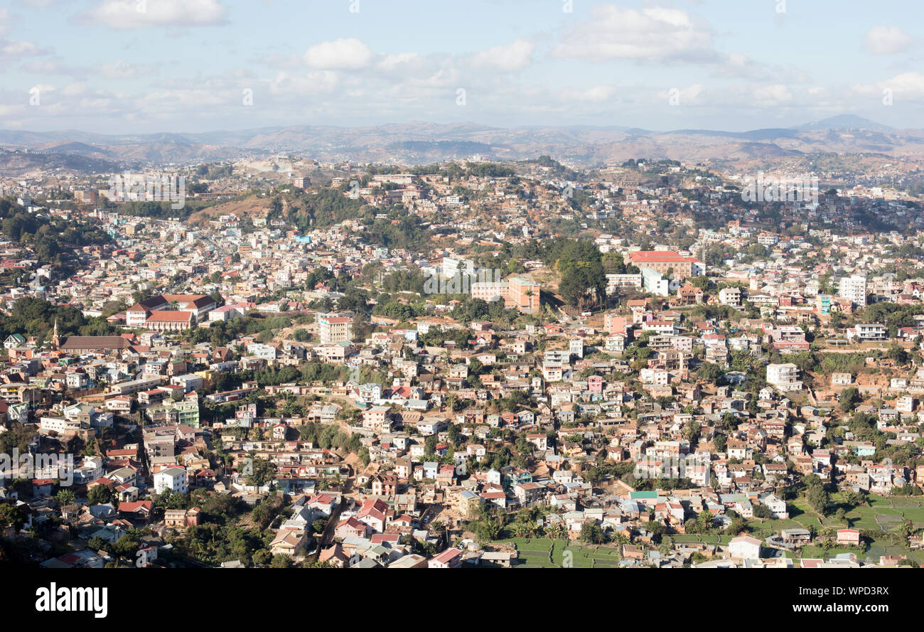 Aerial view of Antananarivo, capital city of Madagascar Stock Photo - Alamy